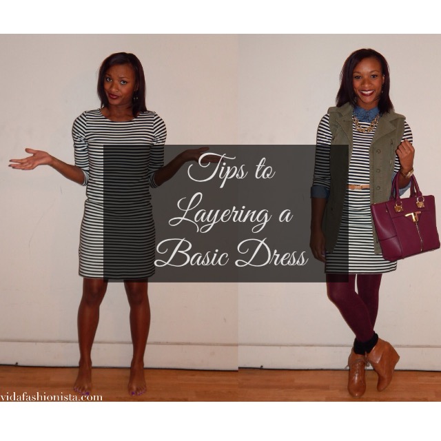 How to Layer a Basic Dress - Vida Fashionista
